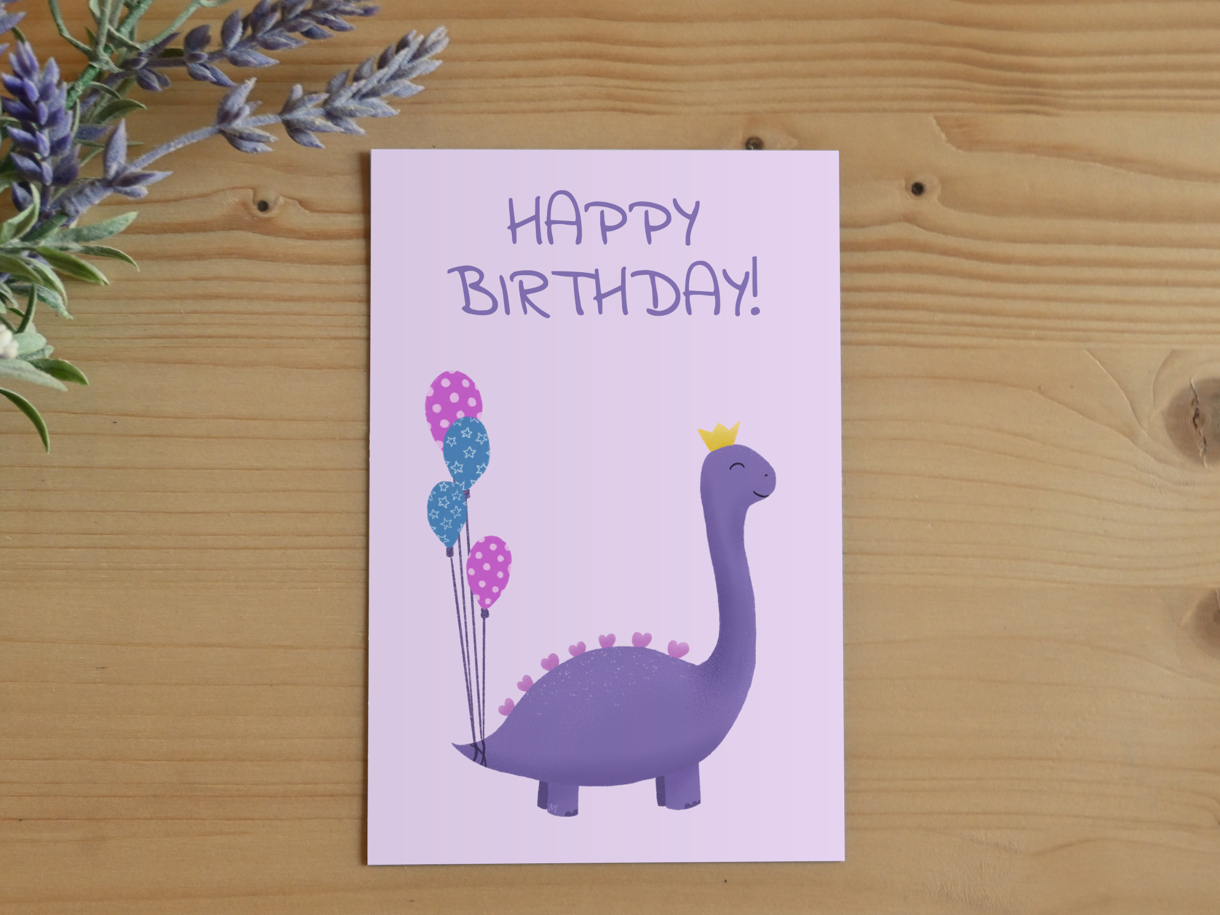 Dinosaur Birthday Card - Maja Creations
